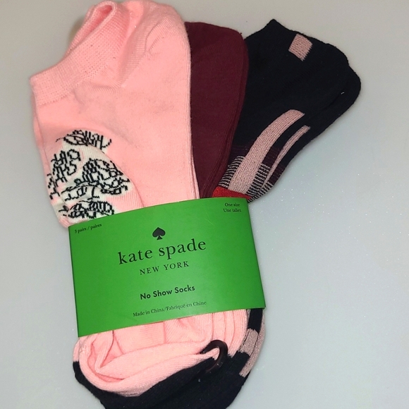 kate spade | Accessories | Kate Spade New York No Show Socks Three ...